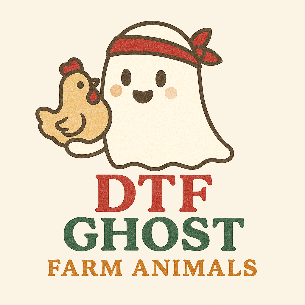 Farm Animal DTF Transfers – High-Quality Heat Press Design | DTF Ghost