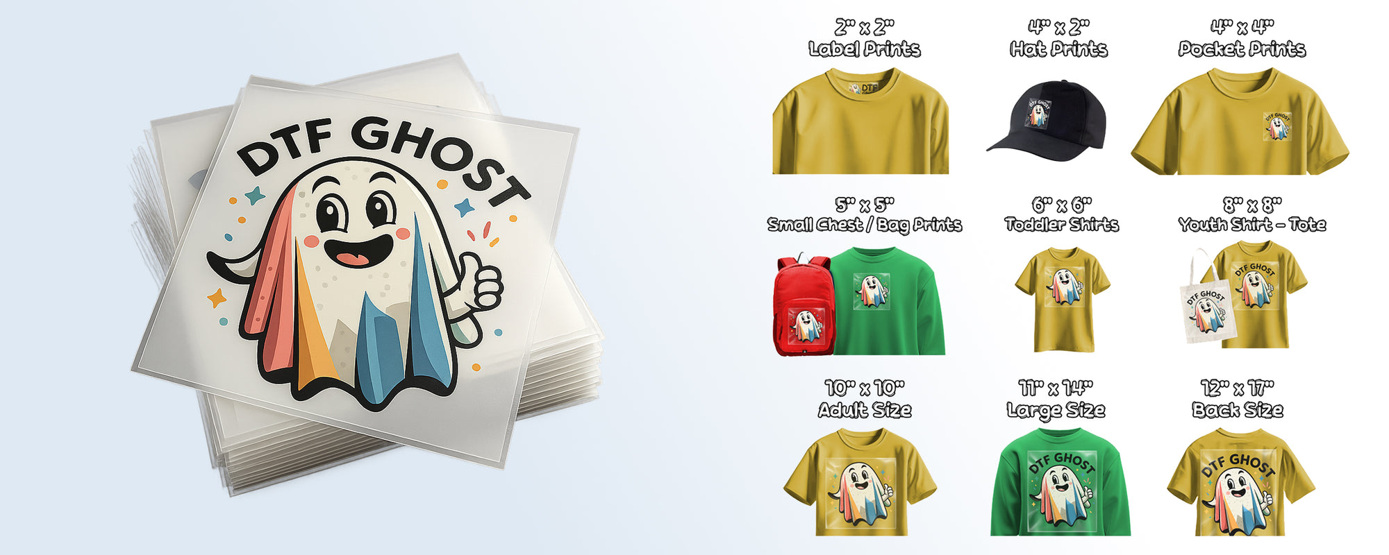 DTF Ghost | High-Quality DTF & UV DTF Transfers – Fast & Affordable
