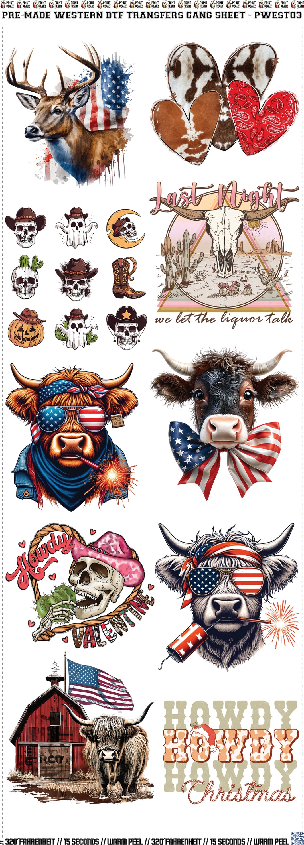 Western DTF Transfers – Cowboy, Rodeo & Country Style DTF Transfers