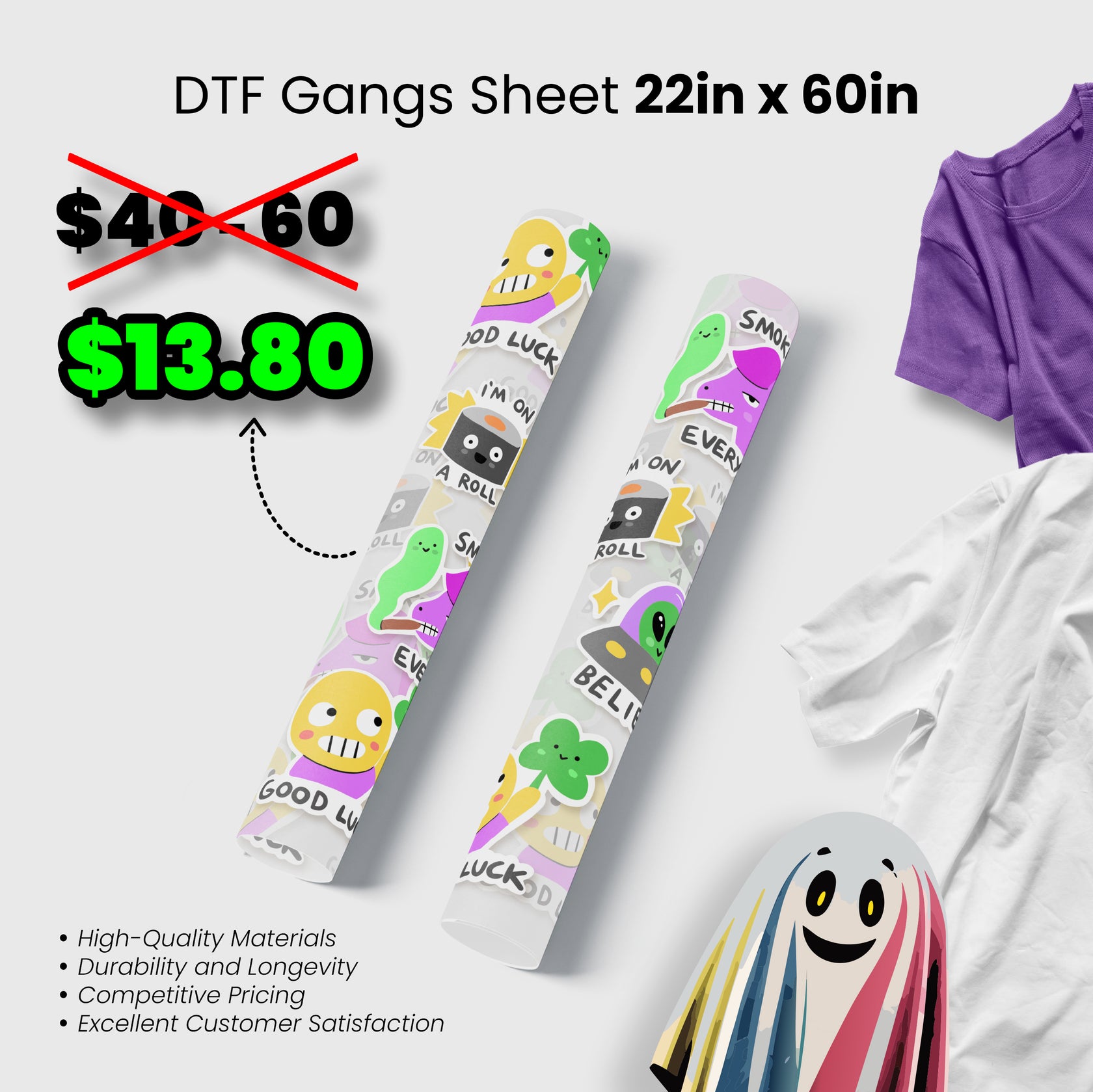 DTF Transfers Gang Sheets – DTF Ghost